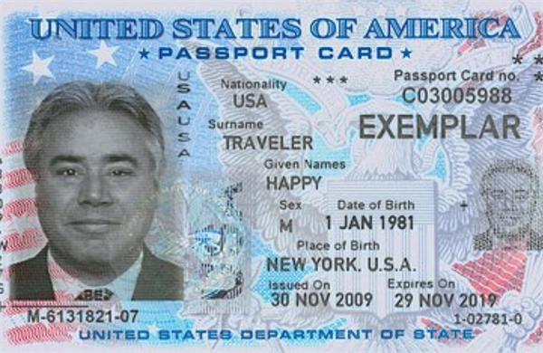 Counterfeit Passport Cards Used for Fraud at Financial Institutions