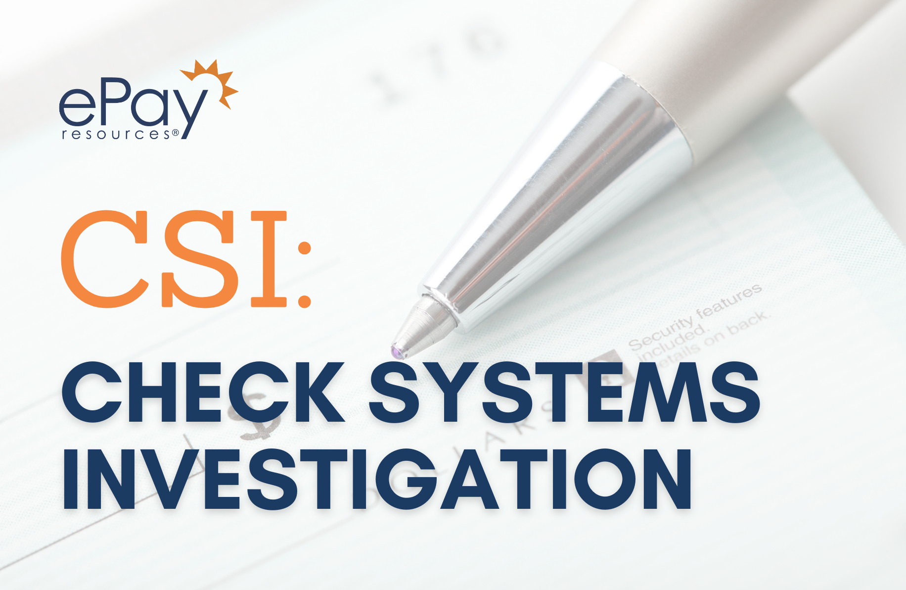 CSI: Check Systems Investigation